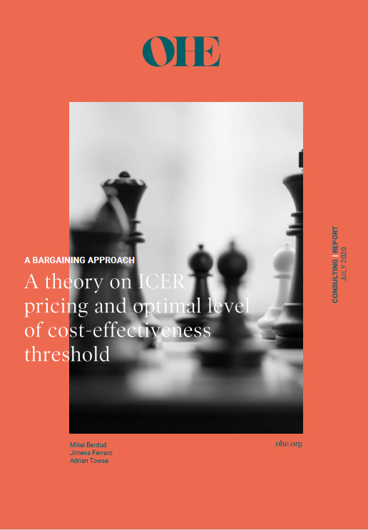 A Bargaining Approach: A Theory on ICER Pricing and Optimal Level of ...